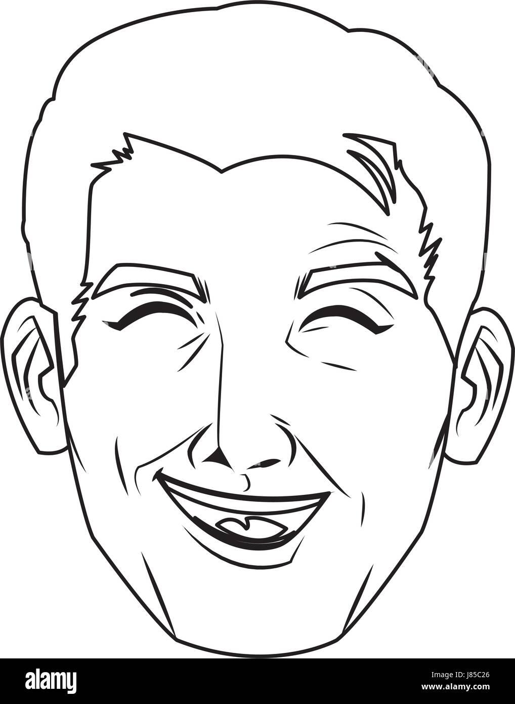 comic face man expression pop art style Stock Vector Image & Art - Alamy