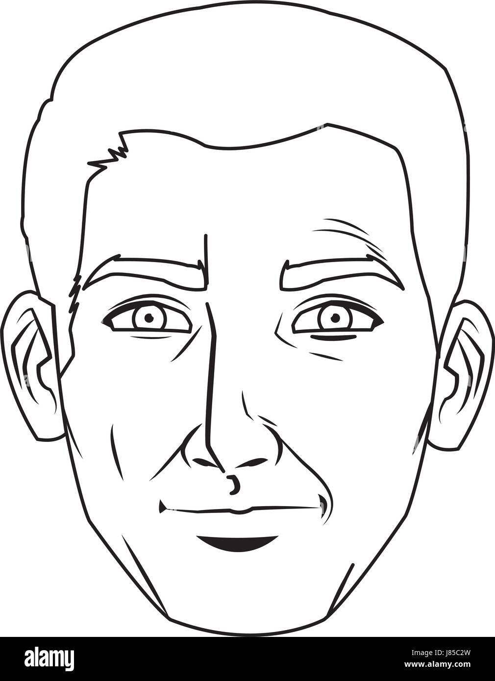 comic face man expression pop art style Stock Vector Image & Art - Alamy