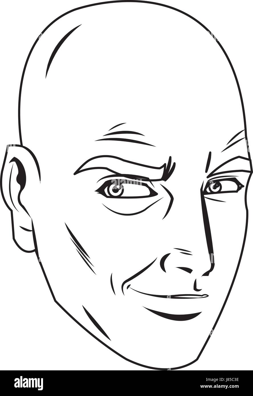 comic face man expression pop art style Stock Vector Image & Art - Alamy