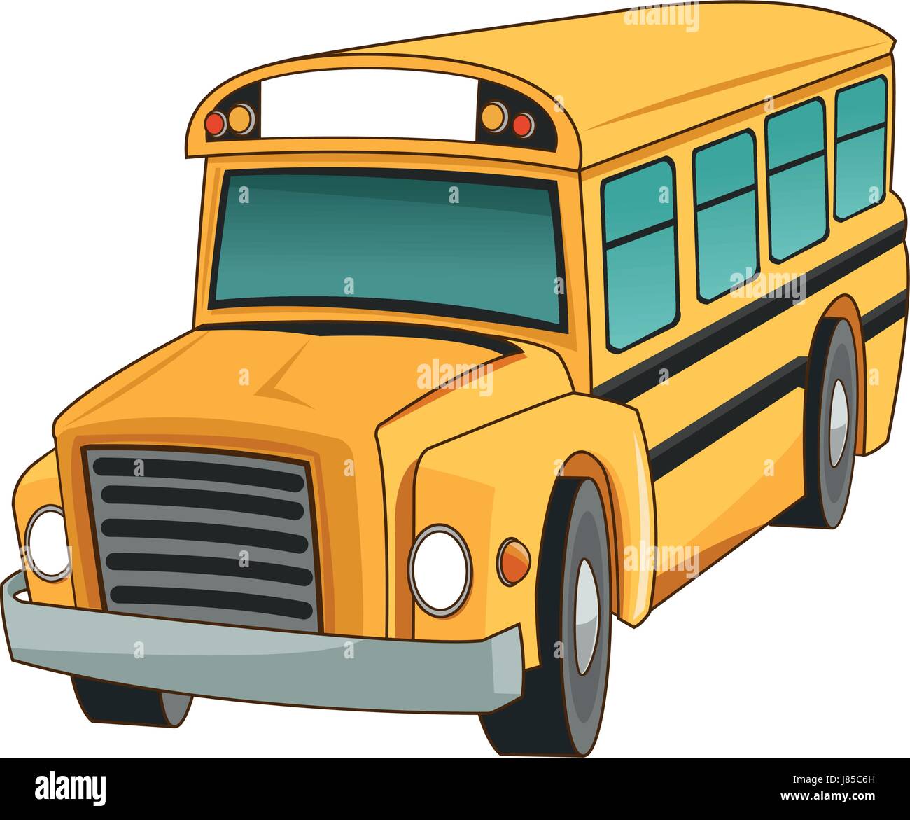 school bus transport truck vehicle cartoon Stock Vector Image & Art - Alamy