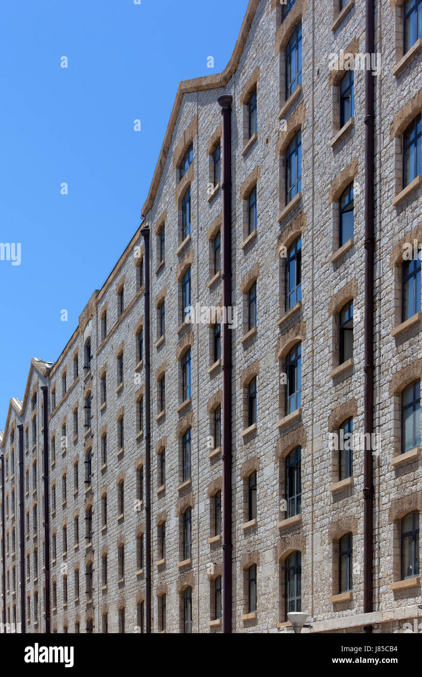 blue house building travel architectural detail historical story city ...