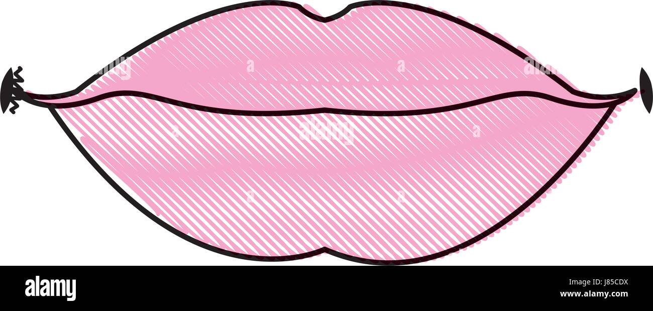 Cartoon Pink Lips High Resolution Stock Photography and Images - Alamy