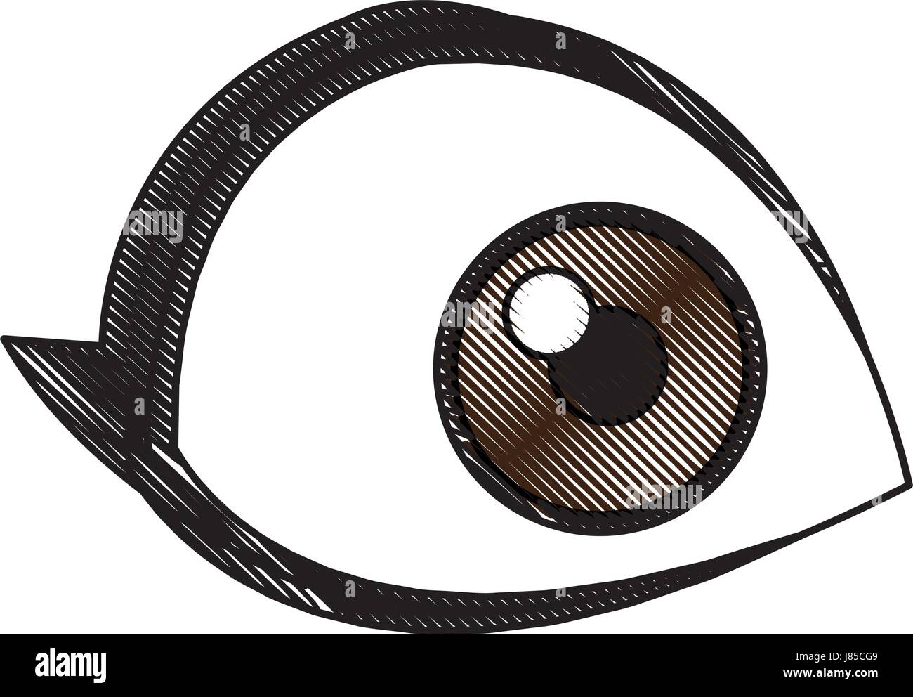 Cartoon eye human look watch Stock Vector Images - Alamy