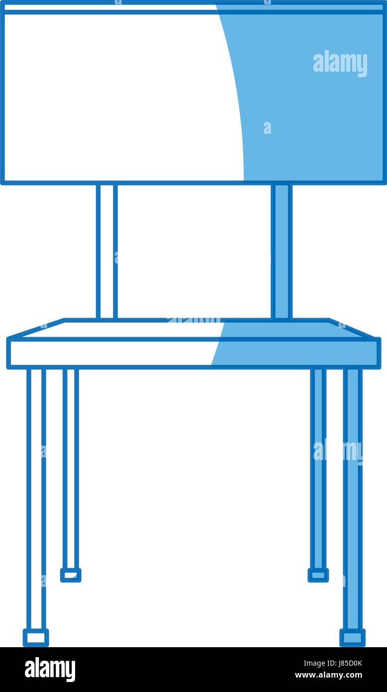 school chair equipment wooden metal Stock Vector Image & Art - Alamy