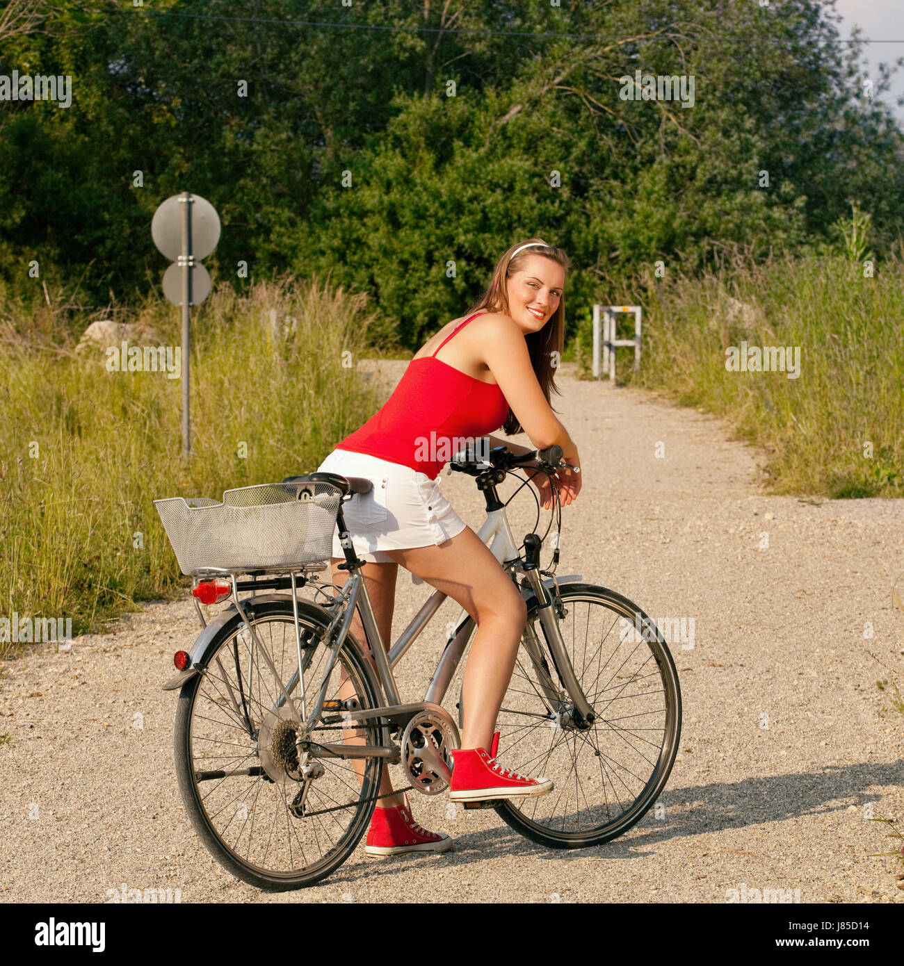 woman drive motion postponement moving movement wheel active ferries ...