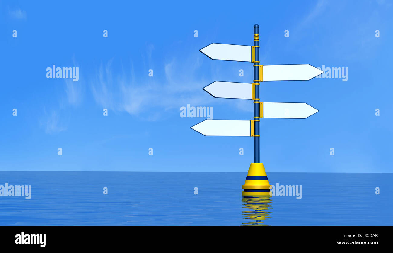 sign signal maritime cloud signpost buoy arrow firmament sky sign ...