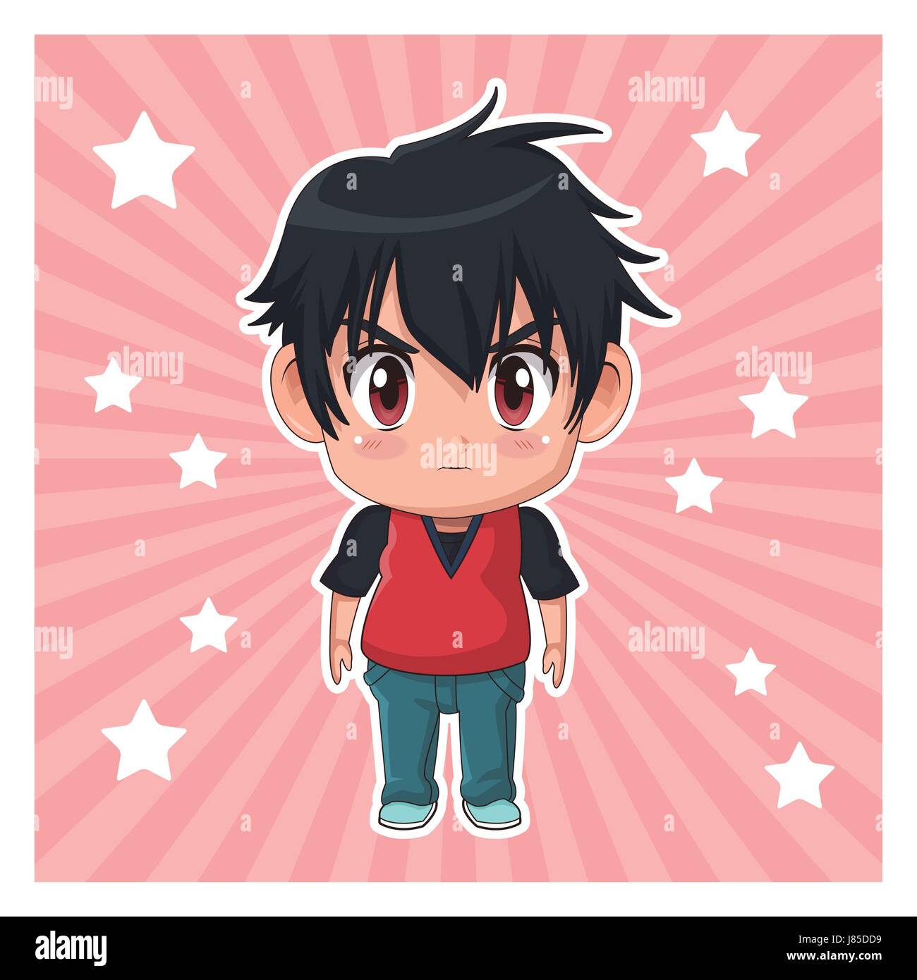 Angry Chibi Boy