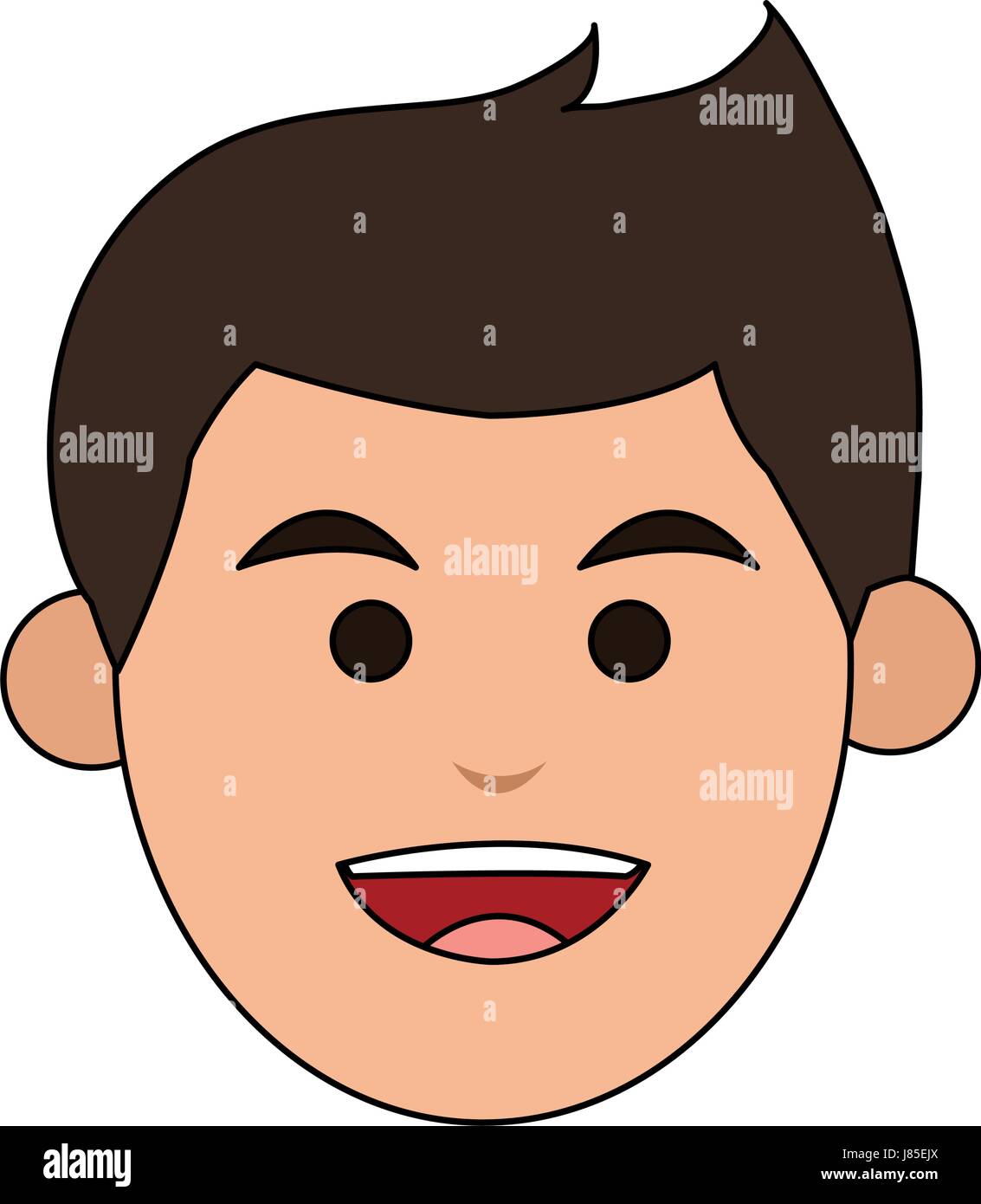 Cartoon man profile Stock Vector Image & Art - Alamy