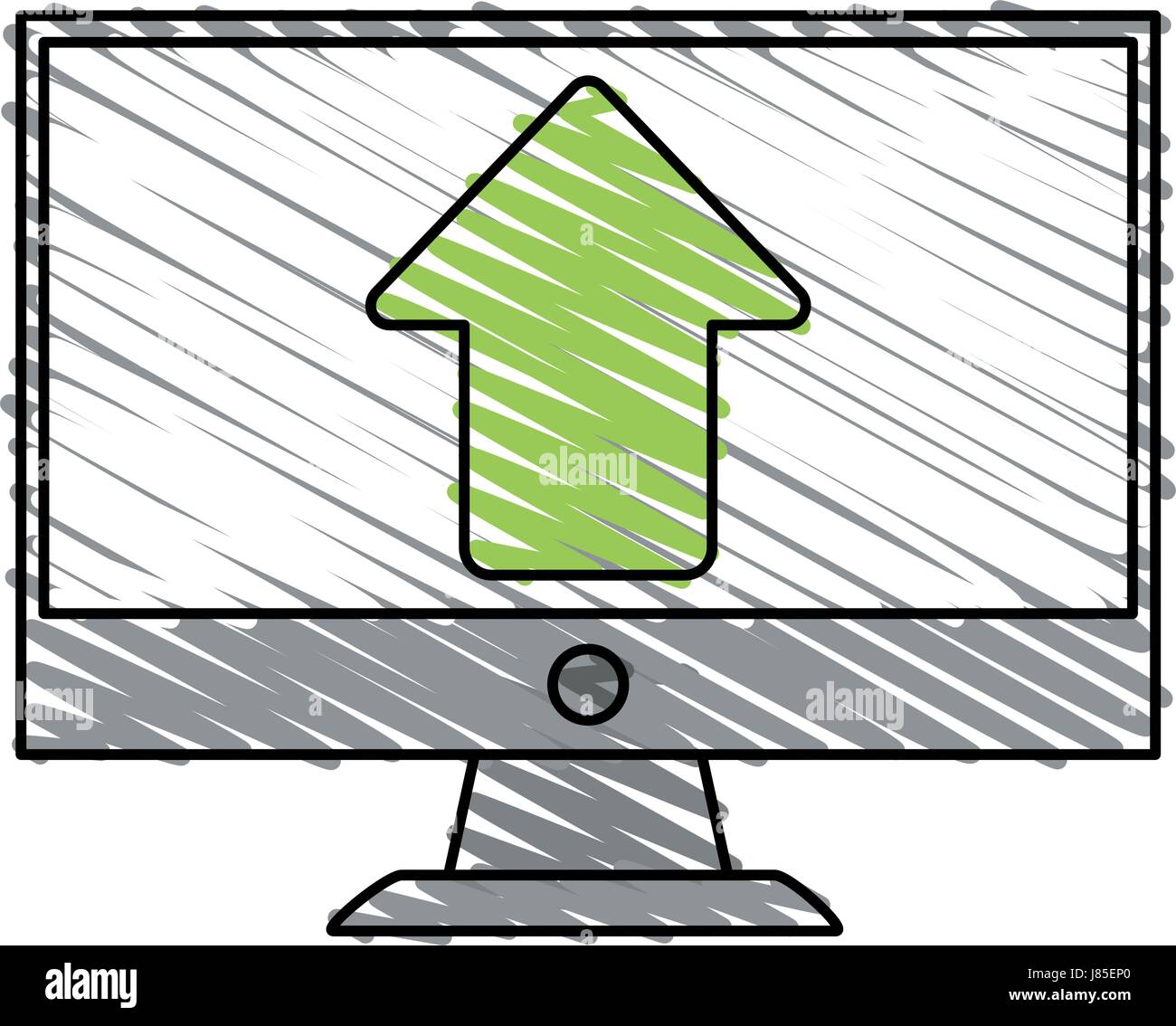 arrow computer monitor Stock Vector Image & Art - Alamy