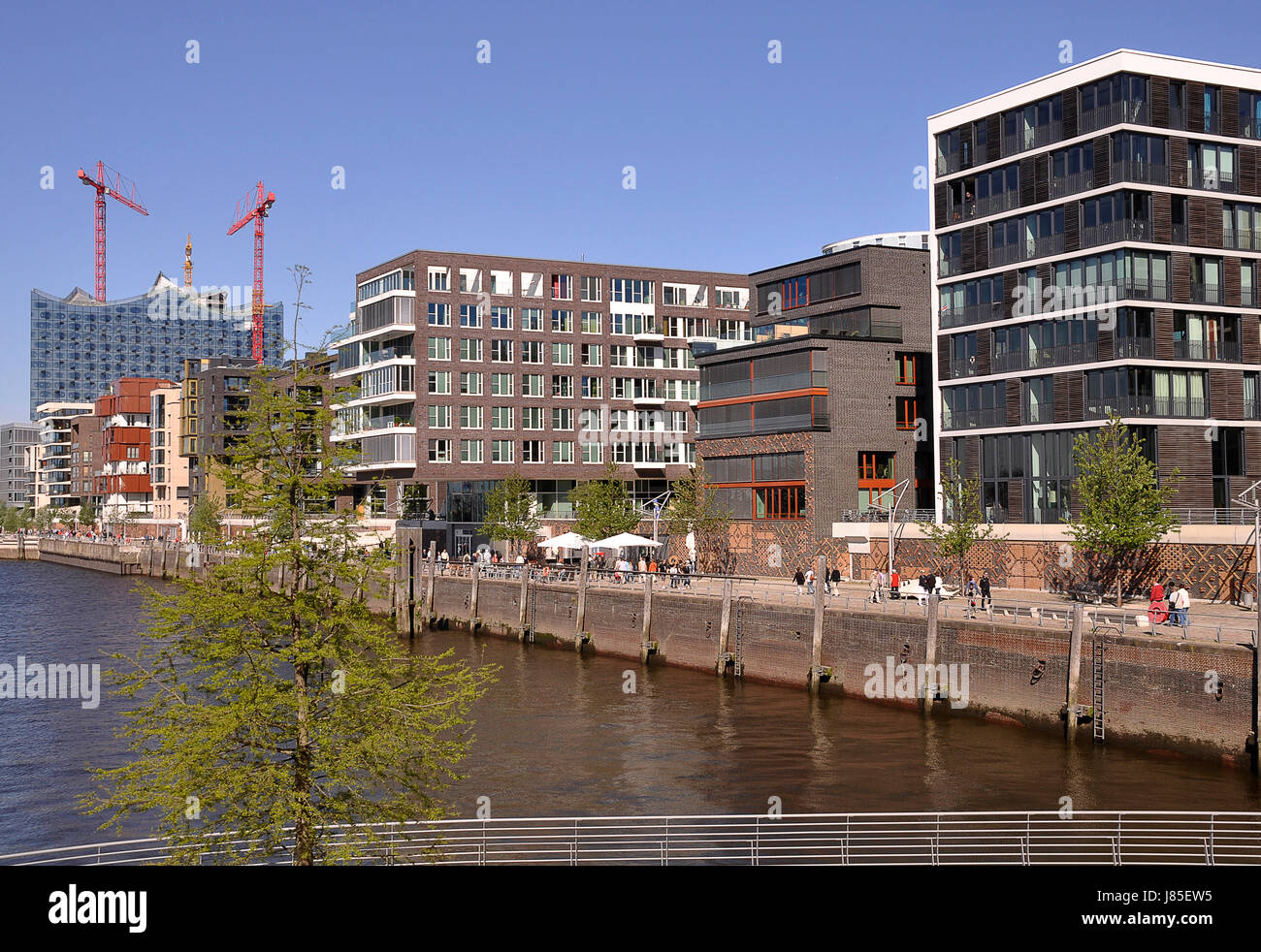 harbor hamburg harbours hamburger burger modern modernity window ...