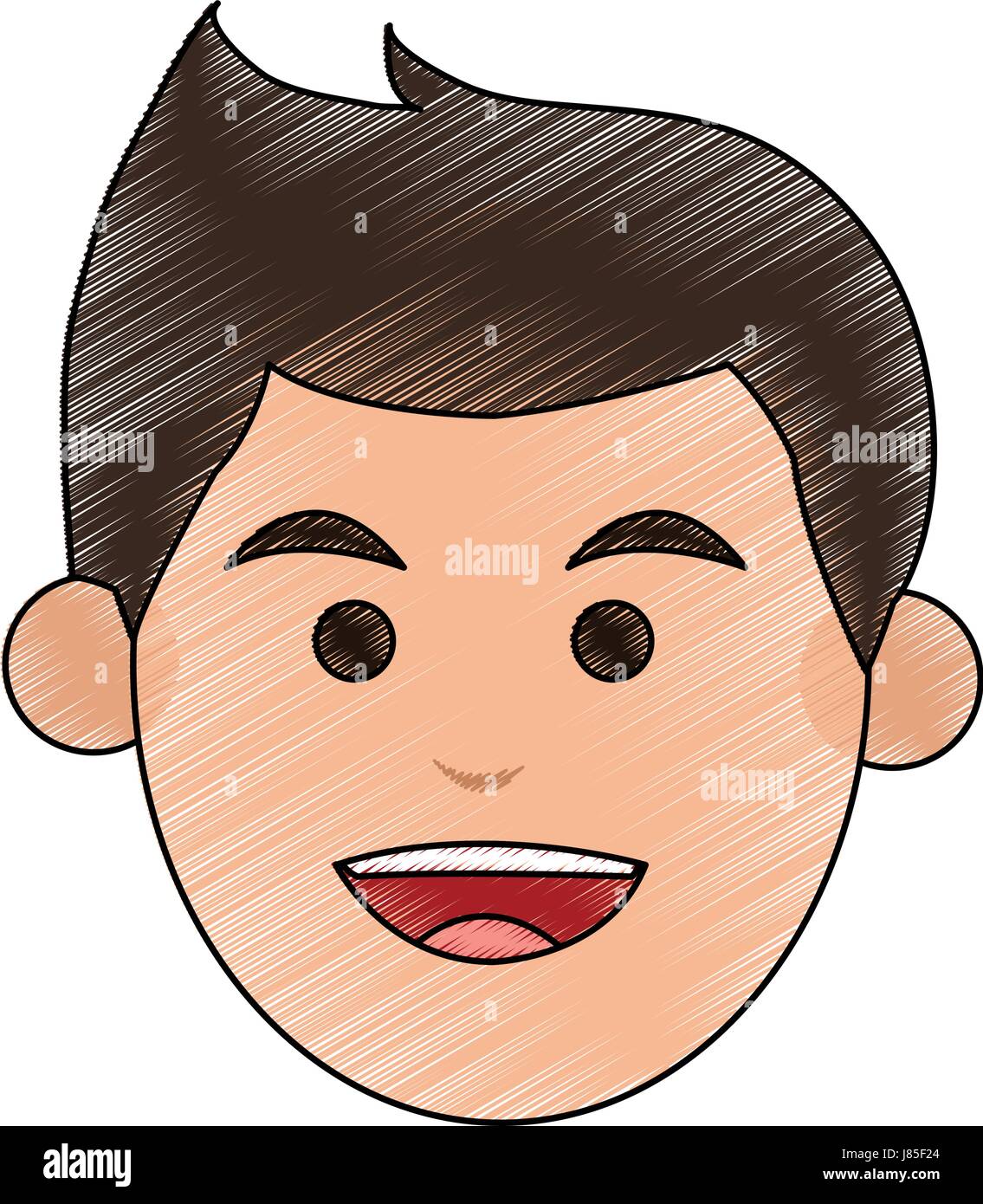 Cartoon man profile Stock Vector Image & Art - Alamy