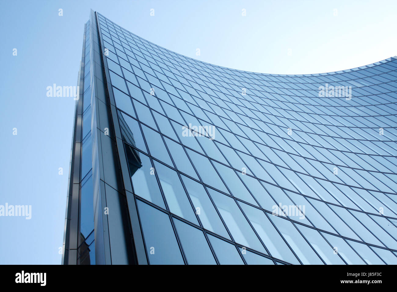 blue tower glass chalice tumbler office buildings city town model ...