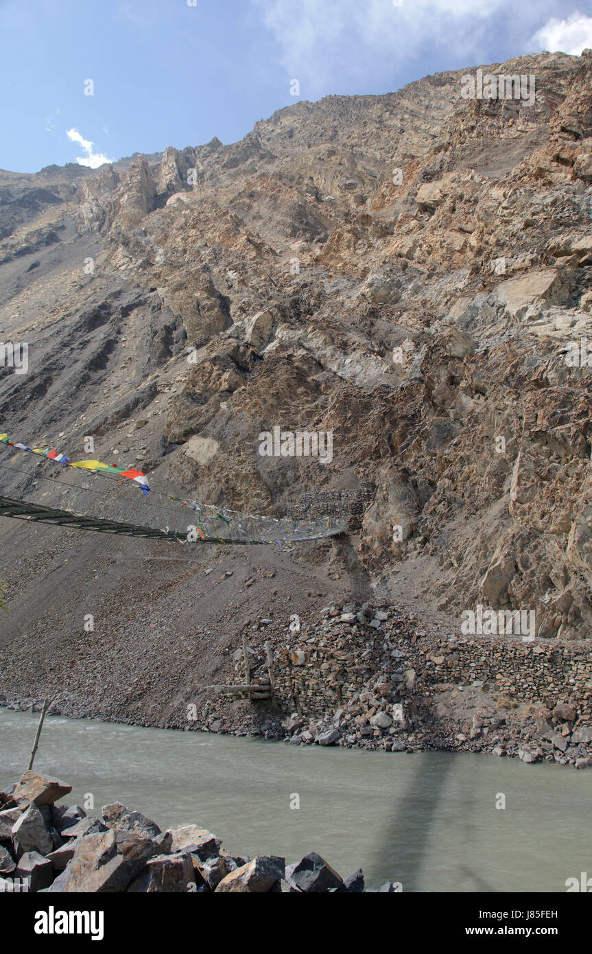 asia ravine nepal mustang himalayas blue travel religion culture stone ...