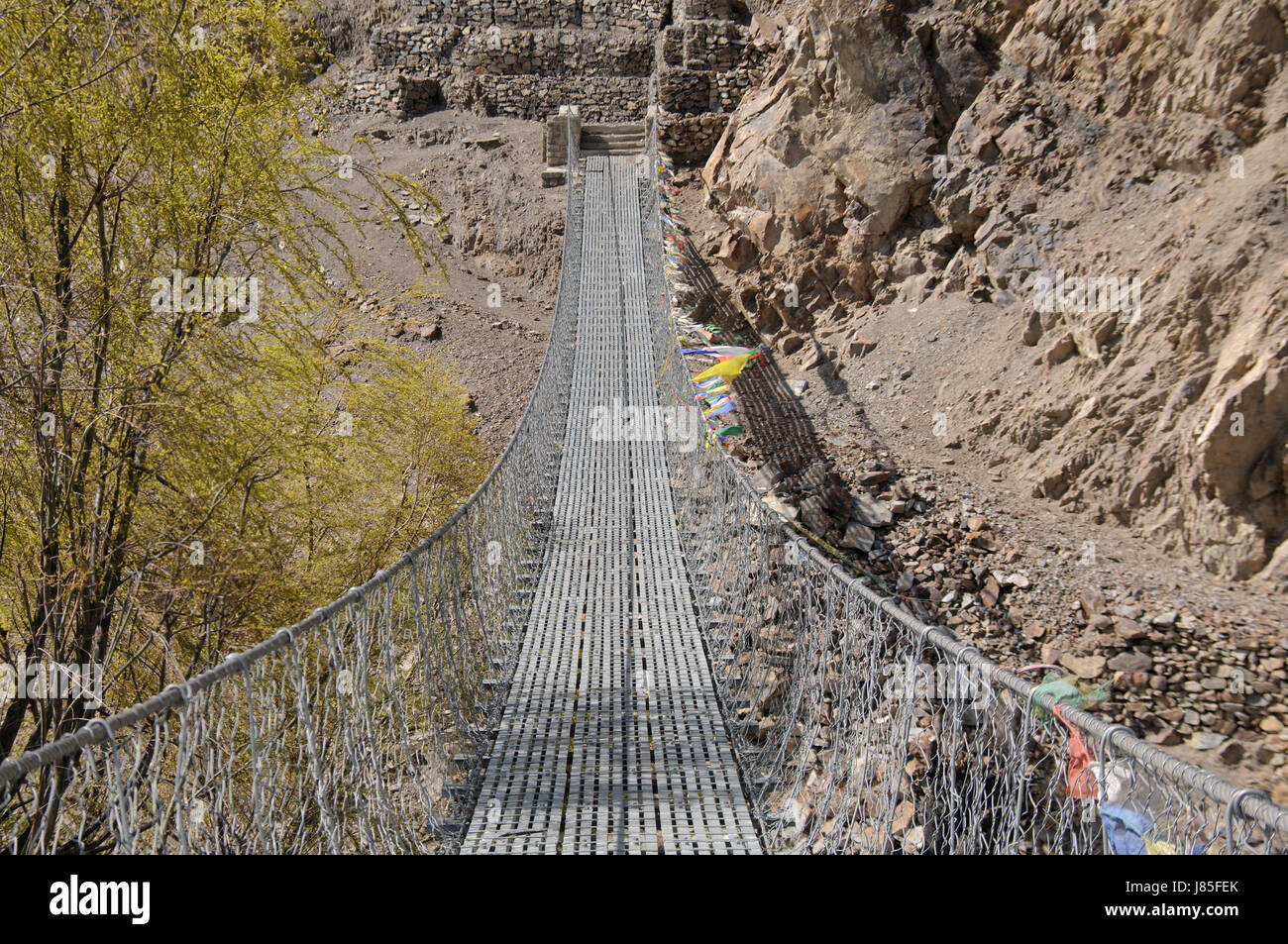 asia ravine nepal mustang himalayas blue travel religion culture tree ...