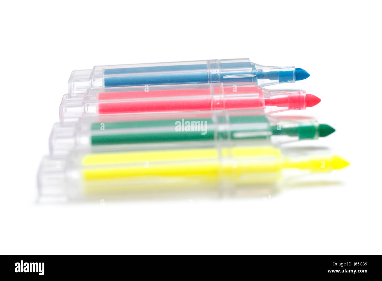 blue isolated colour graphic green stationery marking creative marker ...