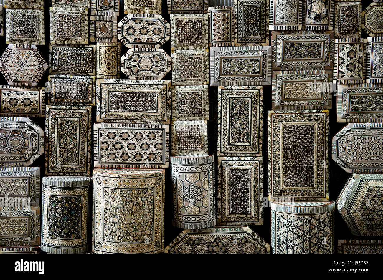 object objects art tourism traditional cairo egypt arab box boxes ...