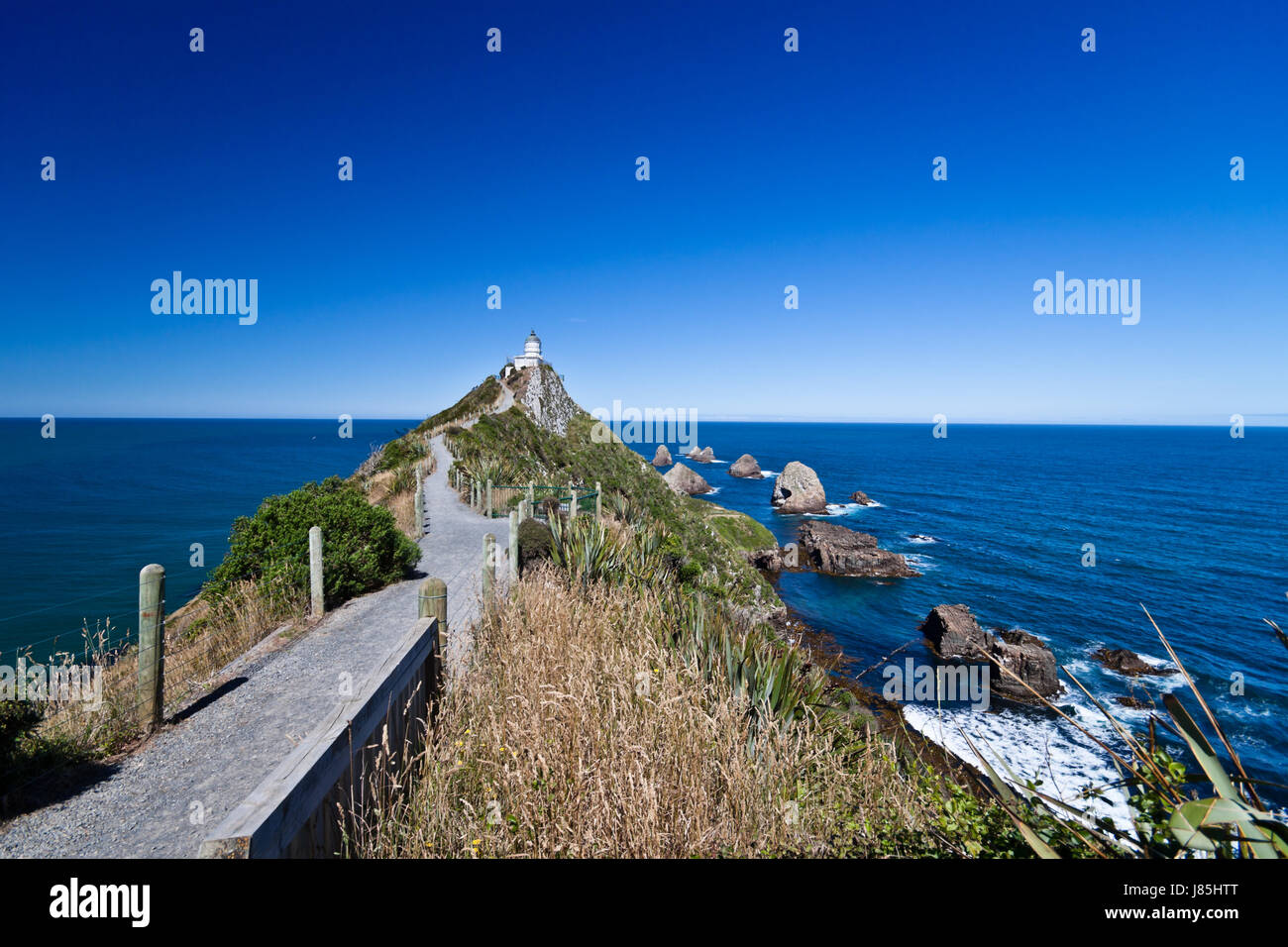 new zealand lighthouse blue house building travel environment ...