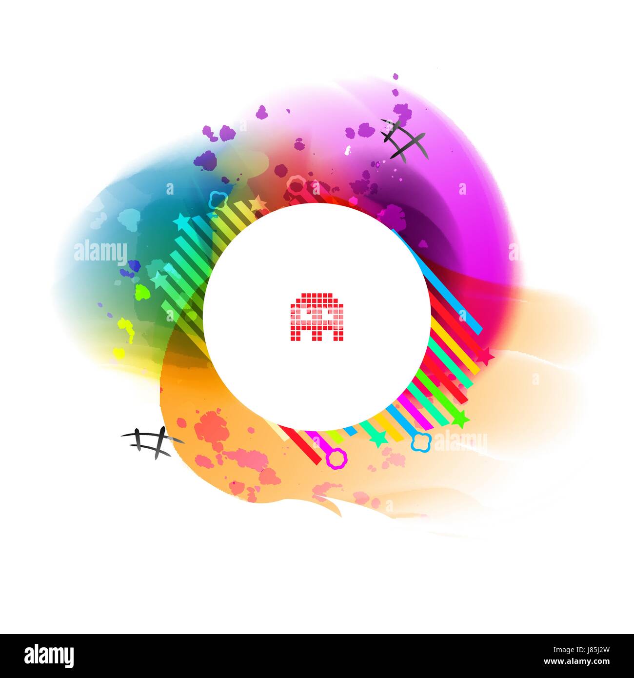 Creative template background. Abstract elements concept, vector ...