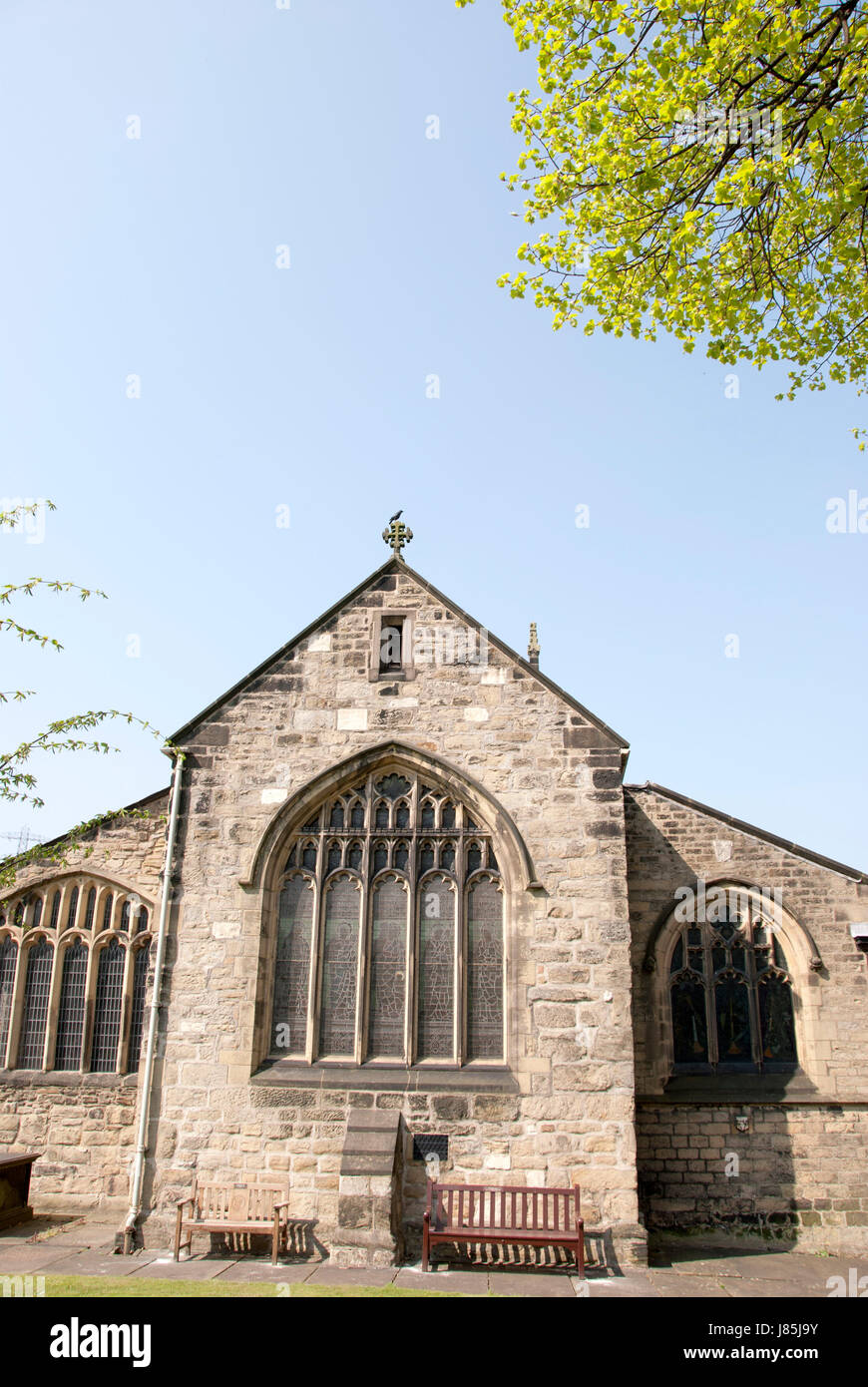 religion church tree trees stone window porthole dormer window pane ...