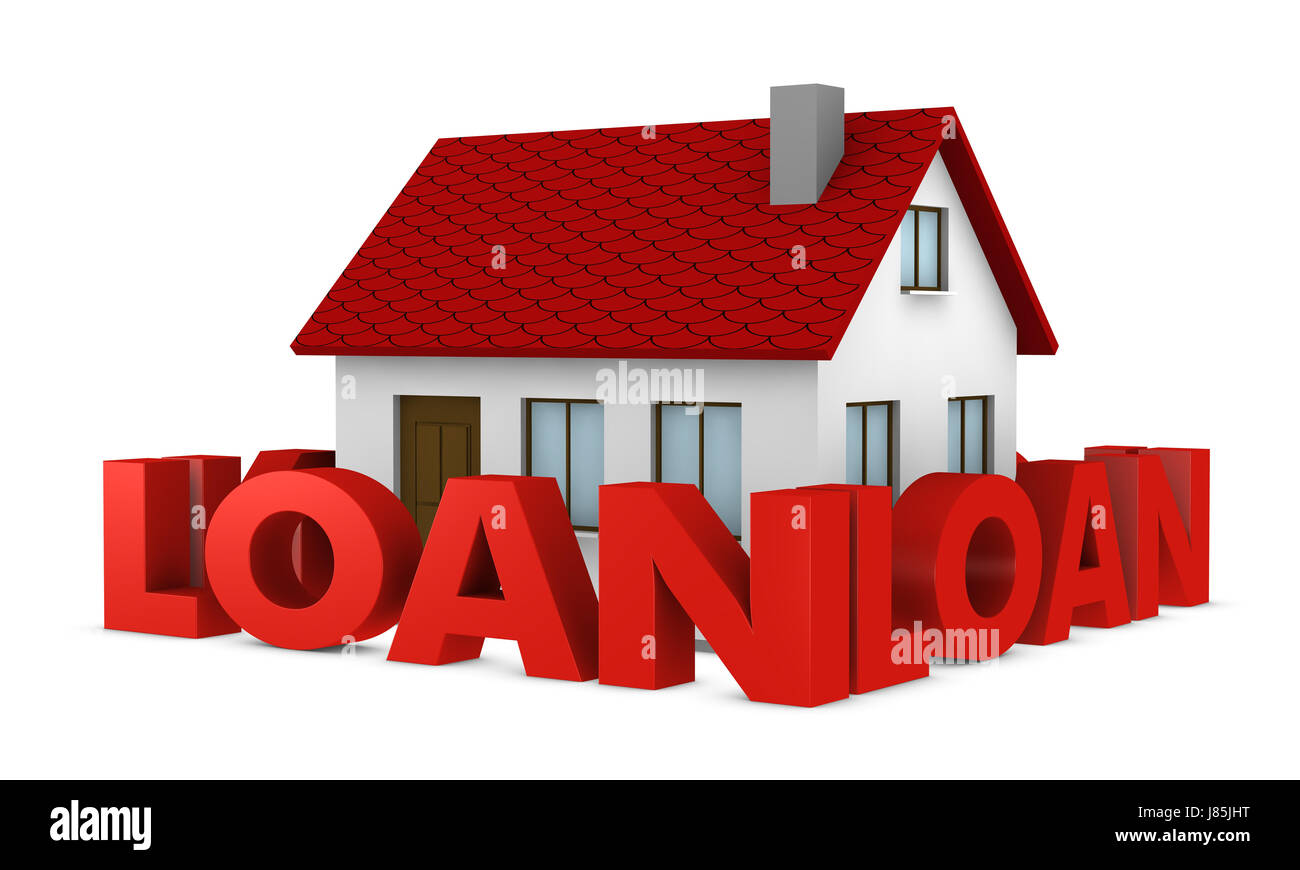 bank lending institution house building isolated model design project ...