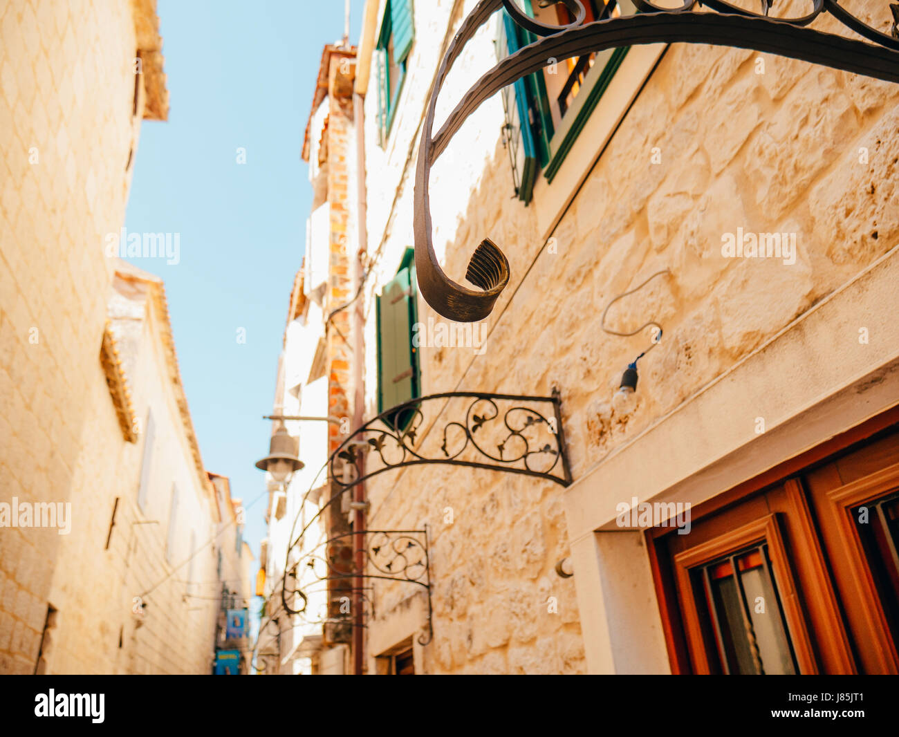 Forged metal products. Visor for doors, gates, stair railings Stock ...