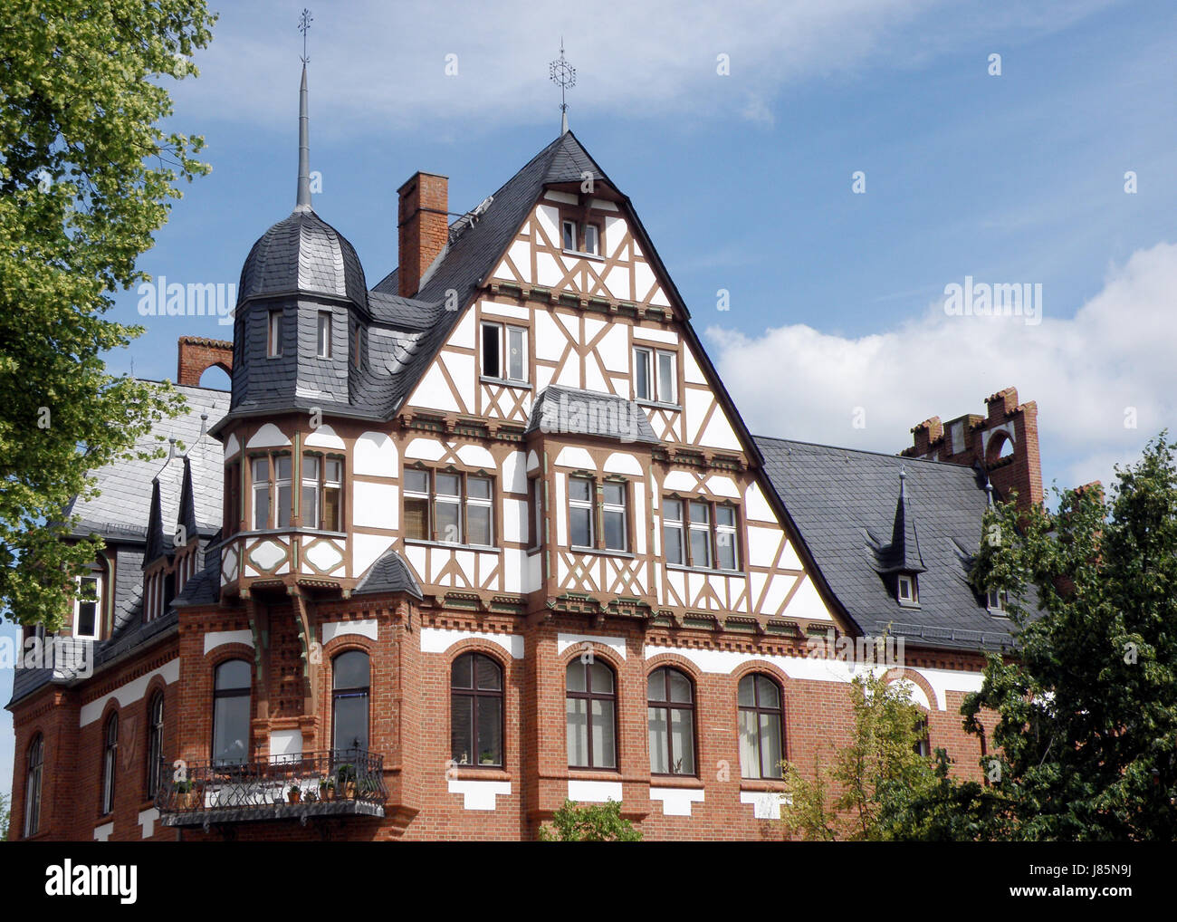 medieval half-timbered house Stock Photo - Alamy