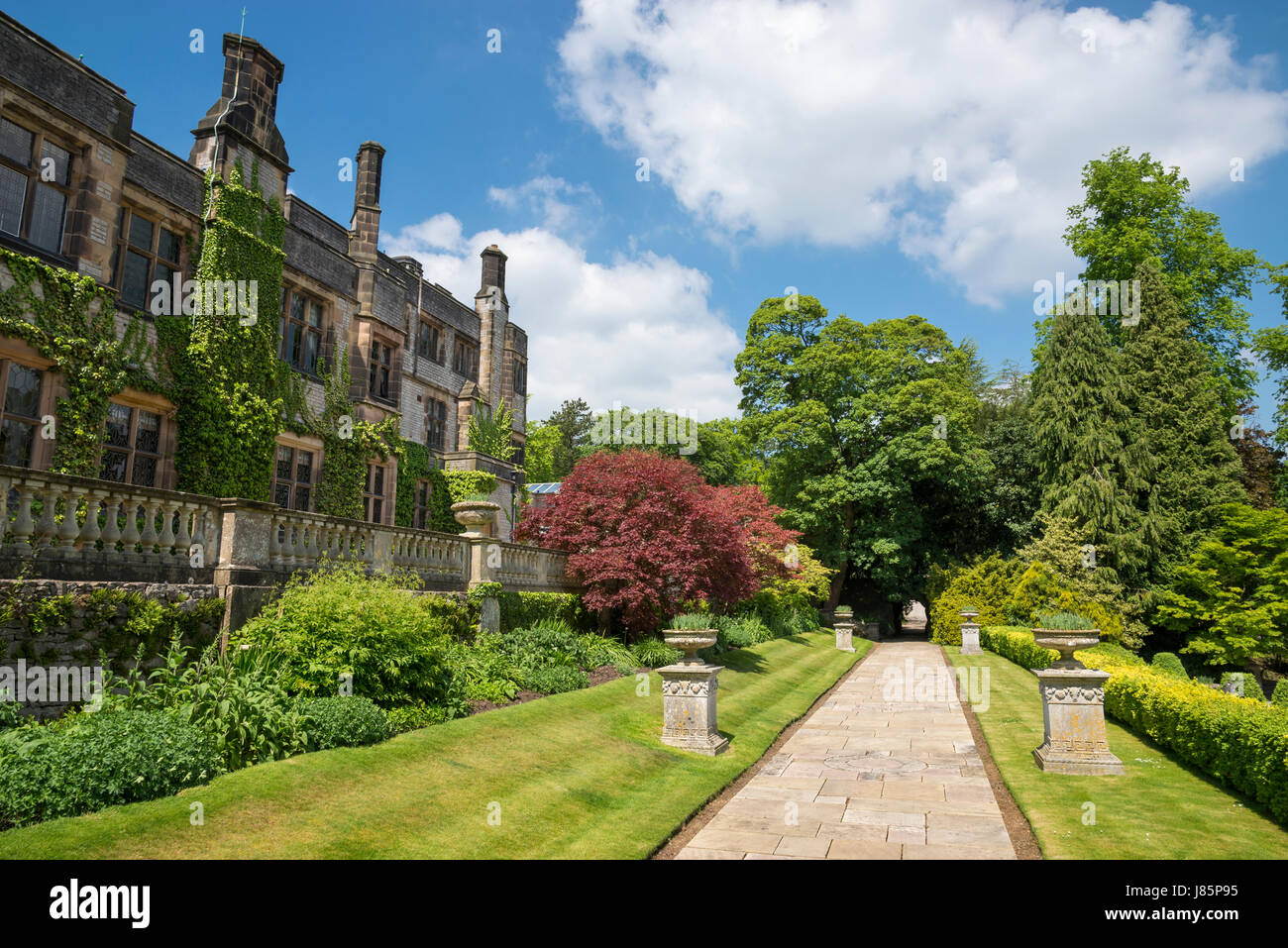 Thornbridge hall gardens near Great Longstone, Derbyshire, England ...