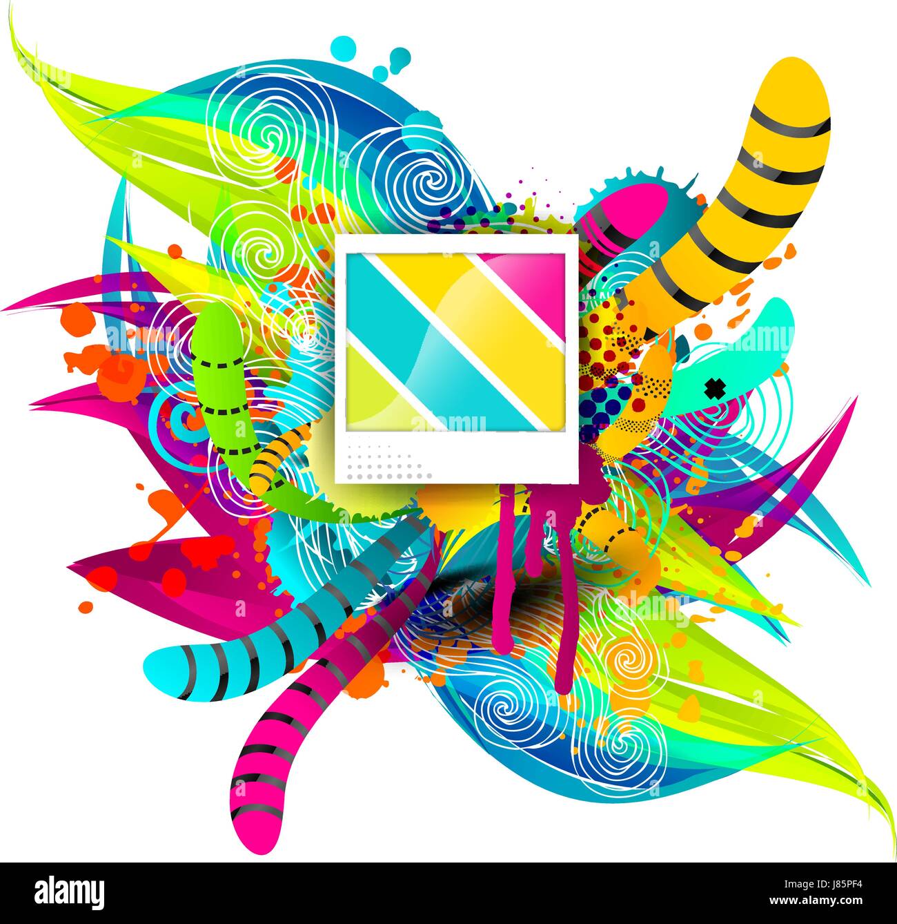 Creative template background. Abstract elements concept, vector ...