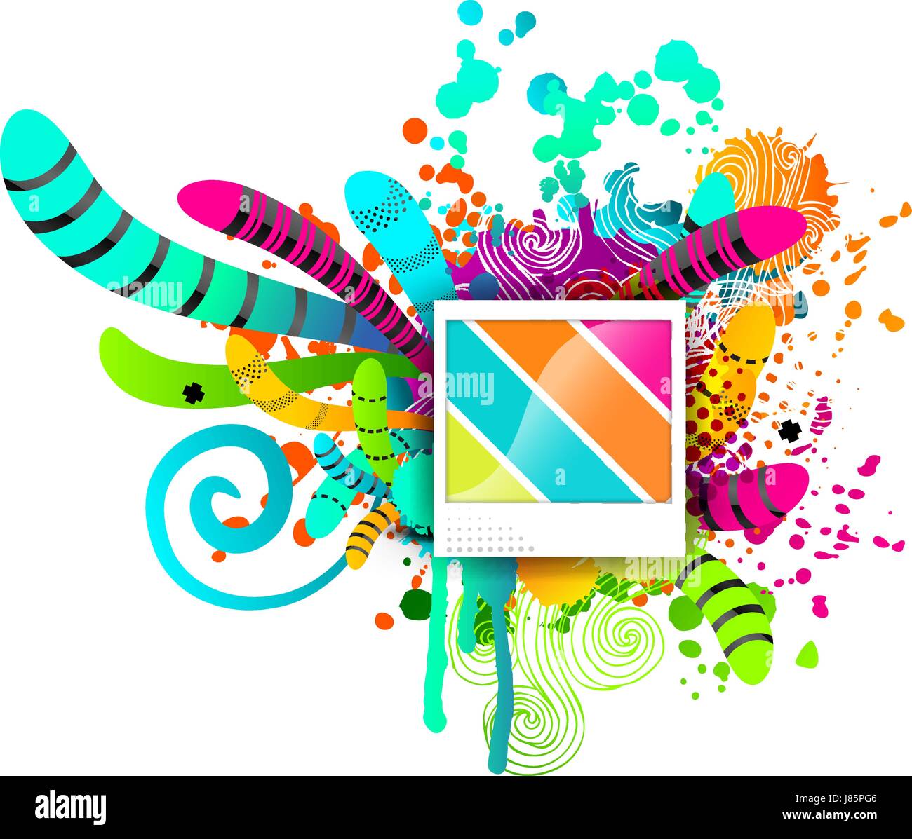 Creative template background. Abstract elements concept, vector ...