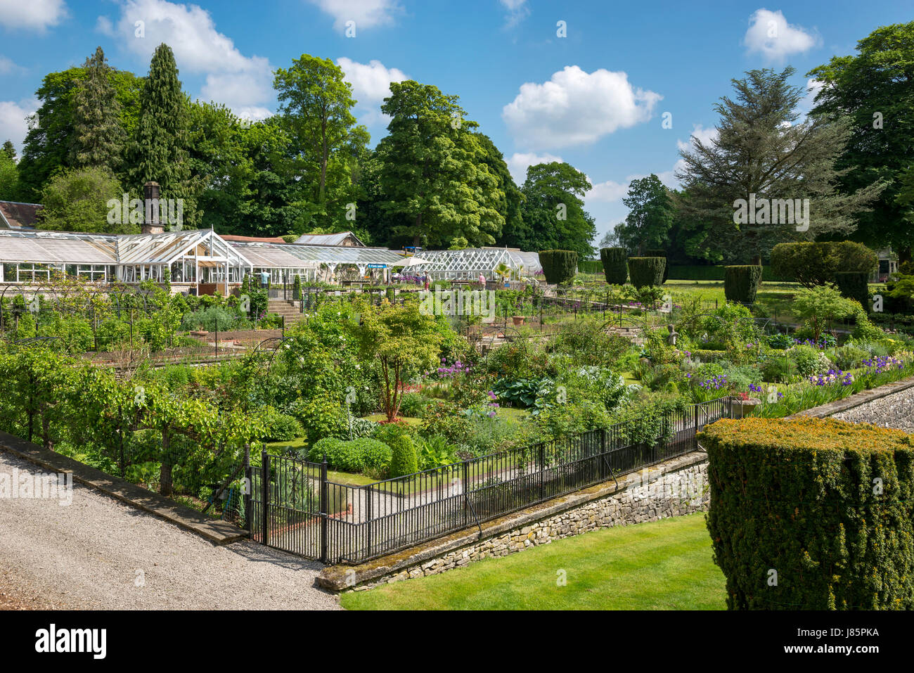 Kitchen garden and scented terrace at Thornbridge hall gardens near ...