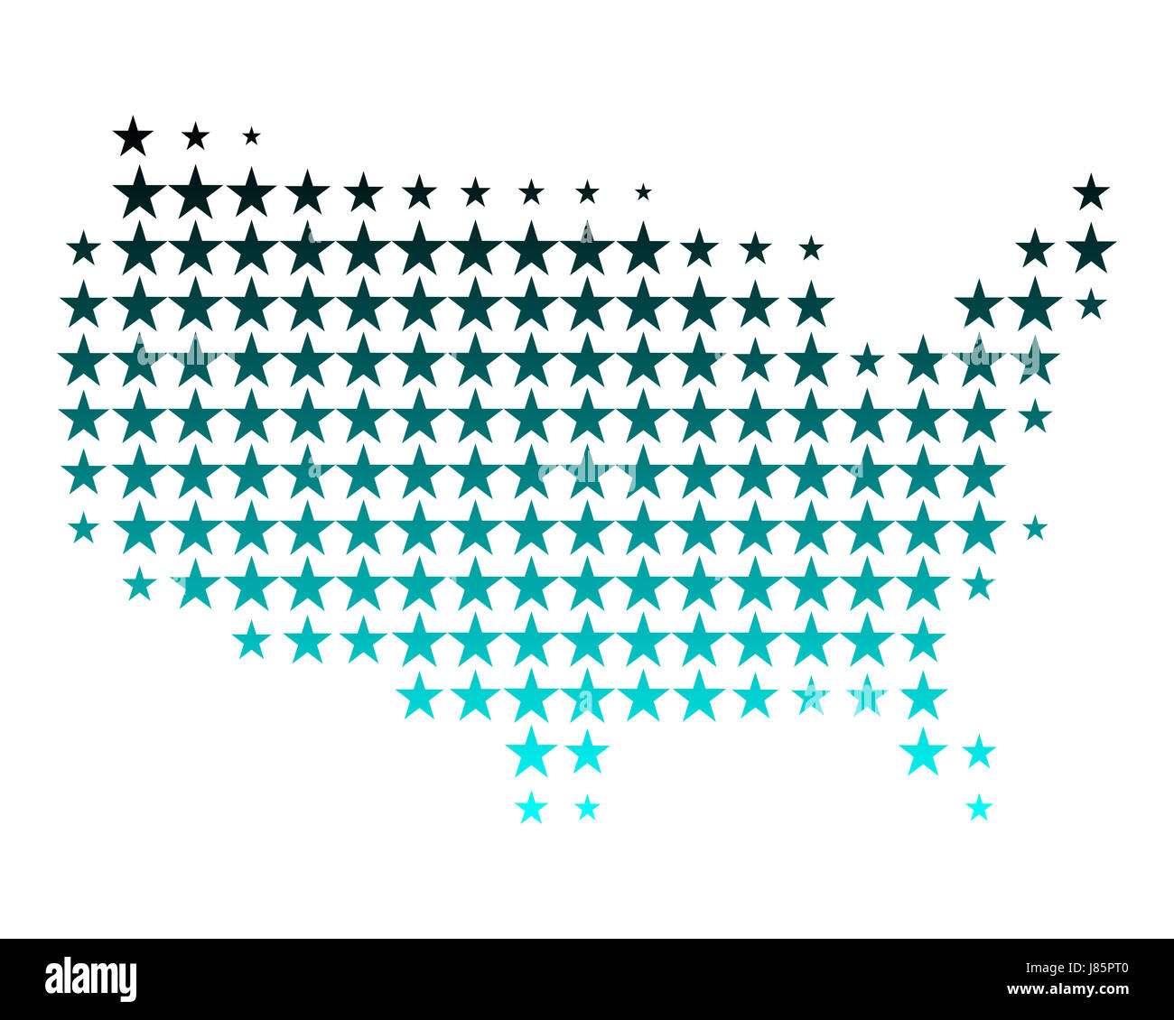 blue green usa america illustration angular card spotted turquoise dot ...