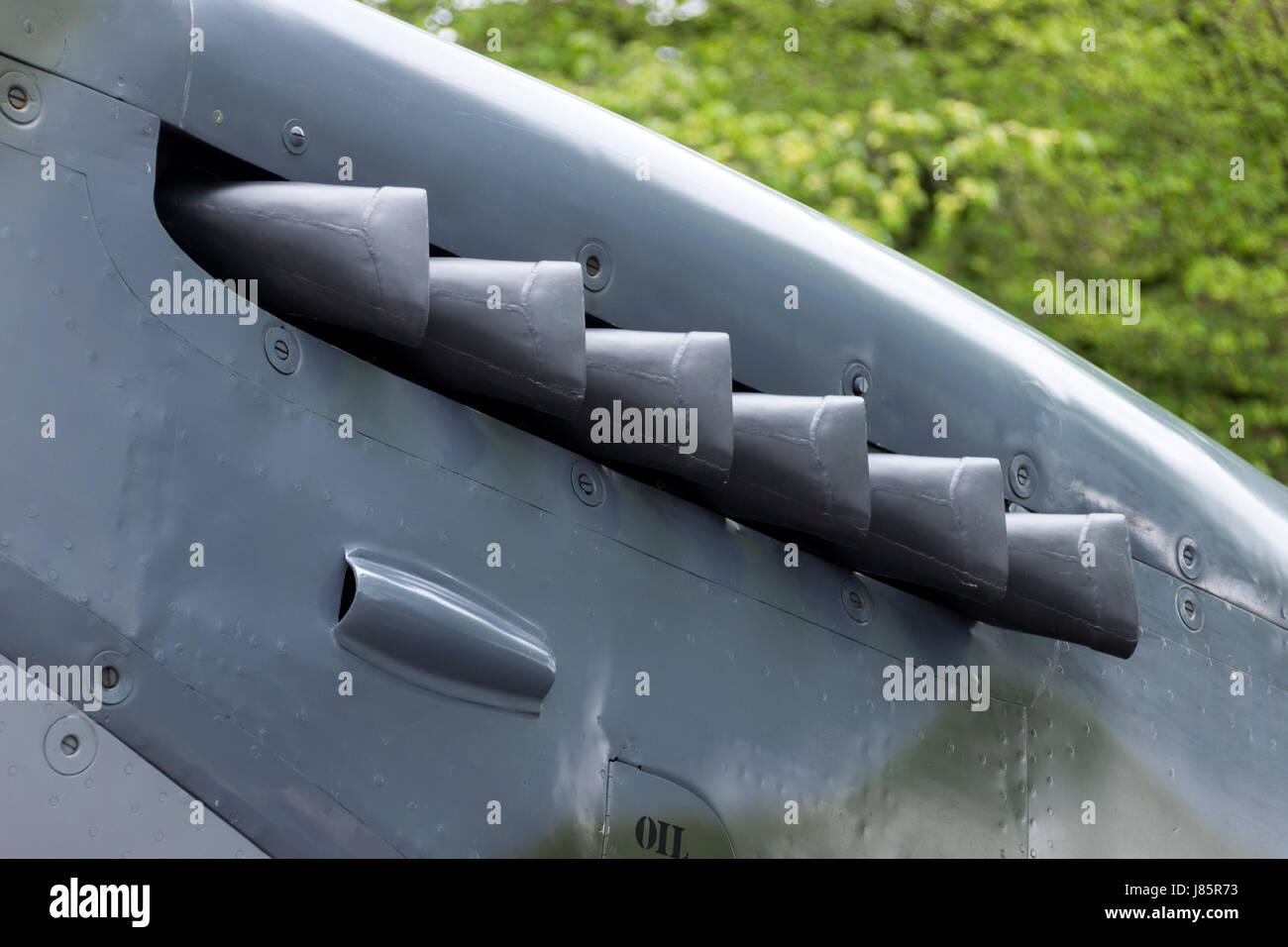 Spitfire MK. 1X LF - No. MK805 Replica Stock Photo - Alamy