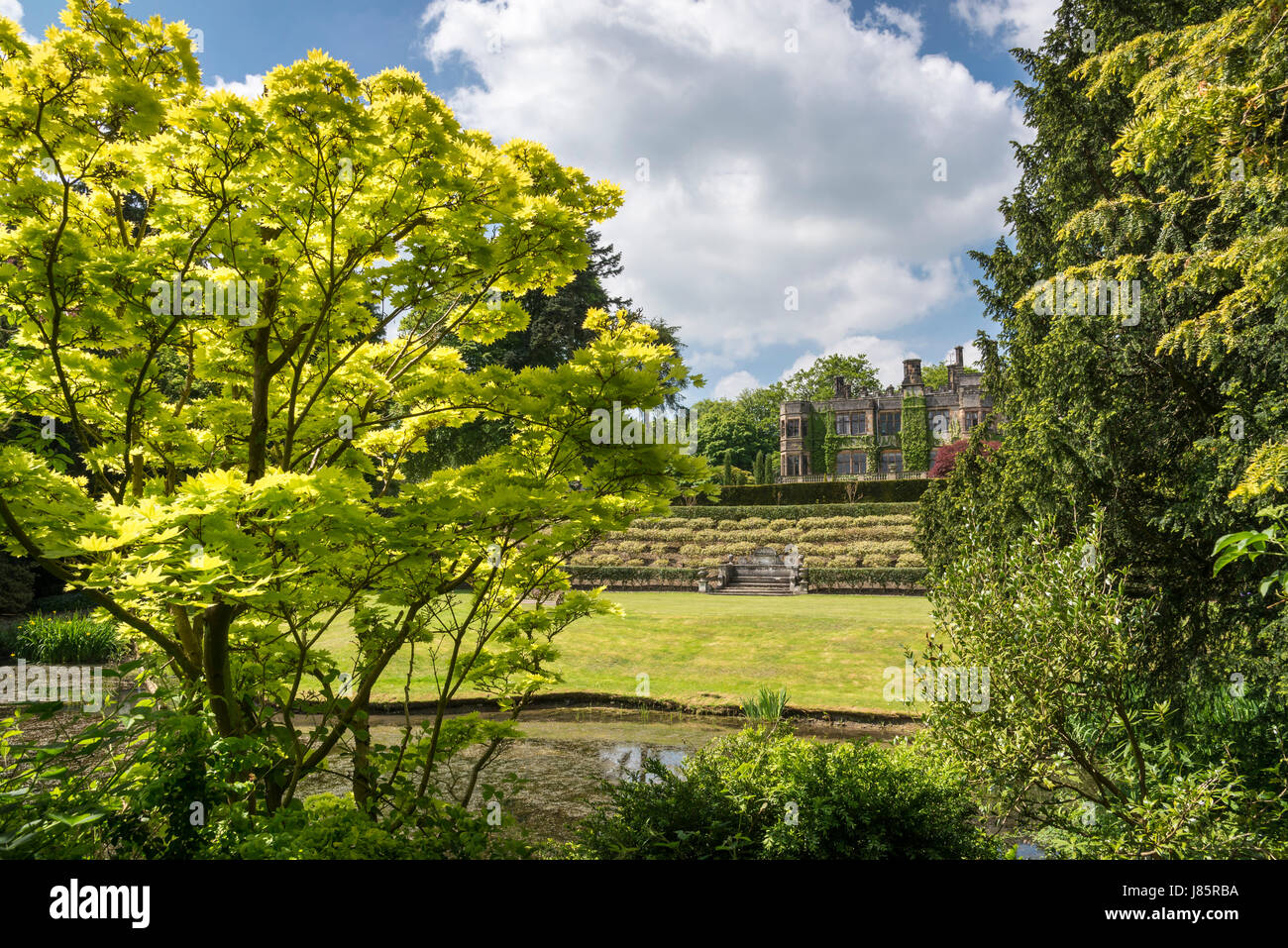 Thornbridge hall gardens near Great Longstone, Derbyshire, England ...