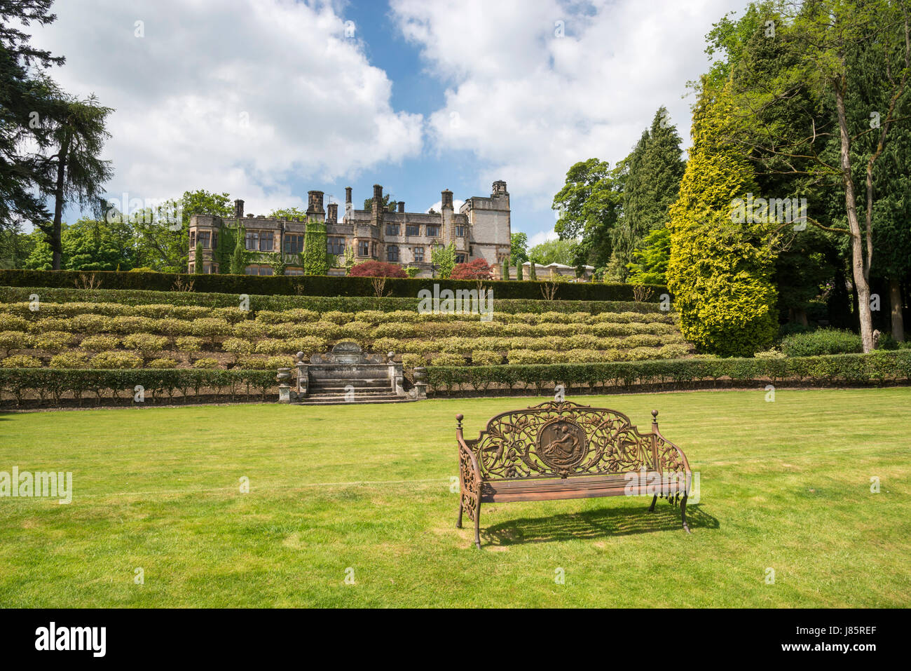 Thornbridge hall gardens near Great Longstone, Derbyshire, England ...