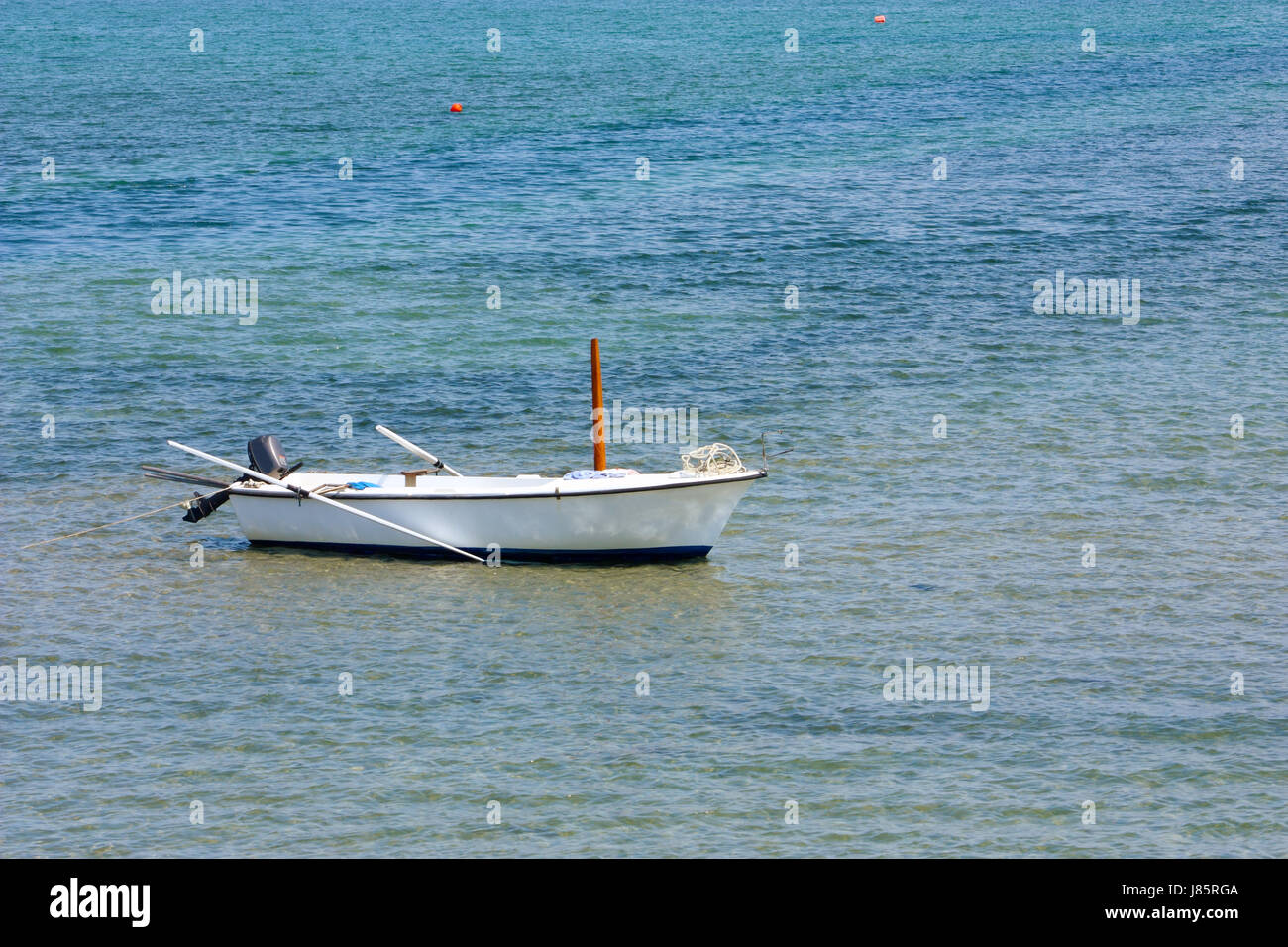 summer summerly fishing peace boat salt water sea ocean water alone ...