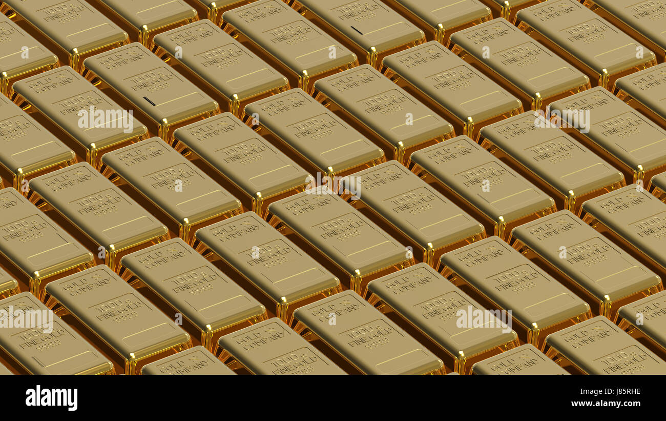 golden financial reserve ingot block economy gold bank lending ...