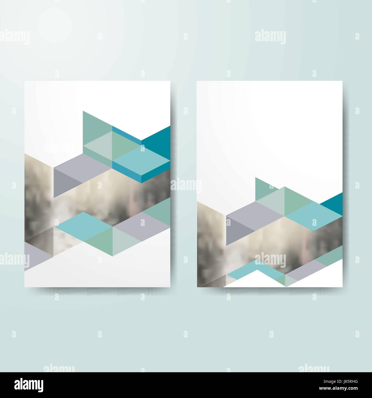 Business Book Cover Design Template in A4. Template for leaflet cover ...