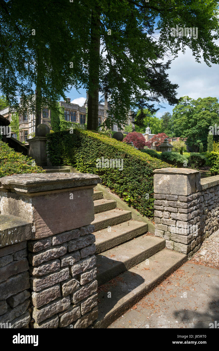 Thornbridge hall gardens near Great Longstone, Derbyshire, England ...