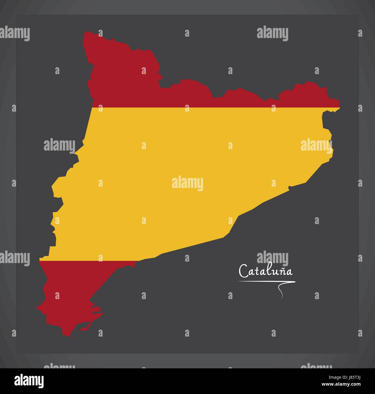 Cataluna map hi-res stock photography and images - Alamy