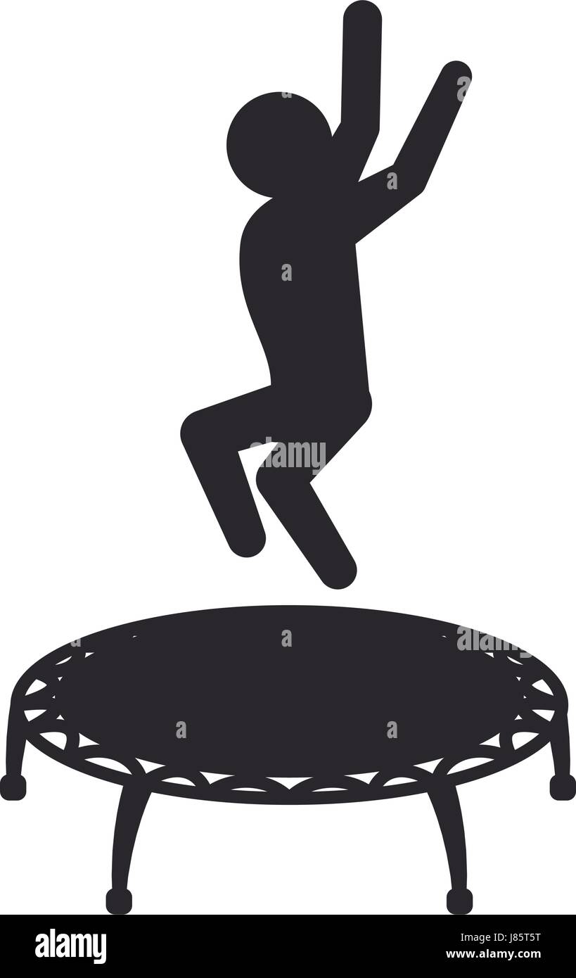 pictogram man jumping up concept Stock Vector Image & Art - Alamy