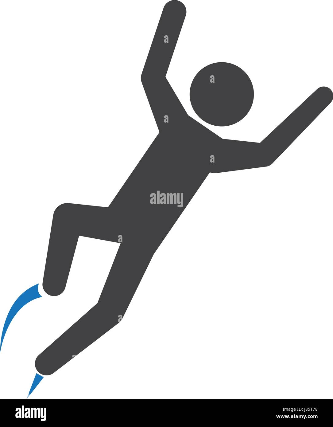 pictogram man jumping up concept Stock Vector Image & Art - Alamy