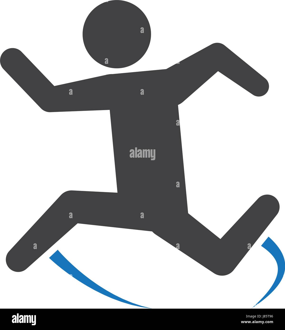 pictogram man jumping up concept Stock Vector Image & Art - Alamy