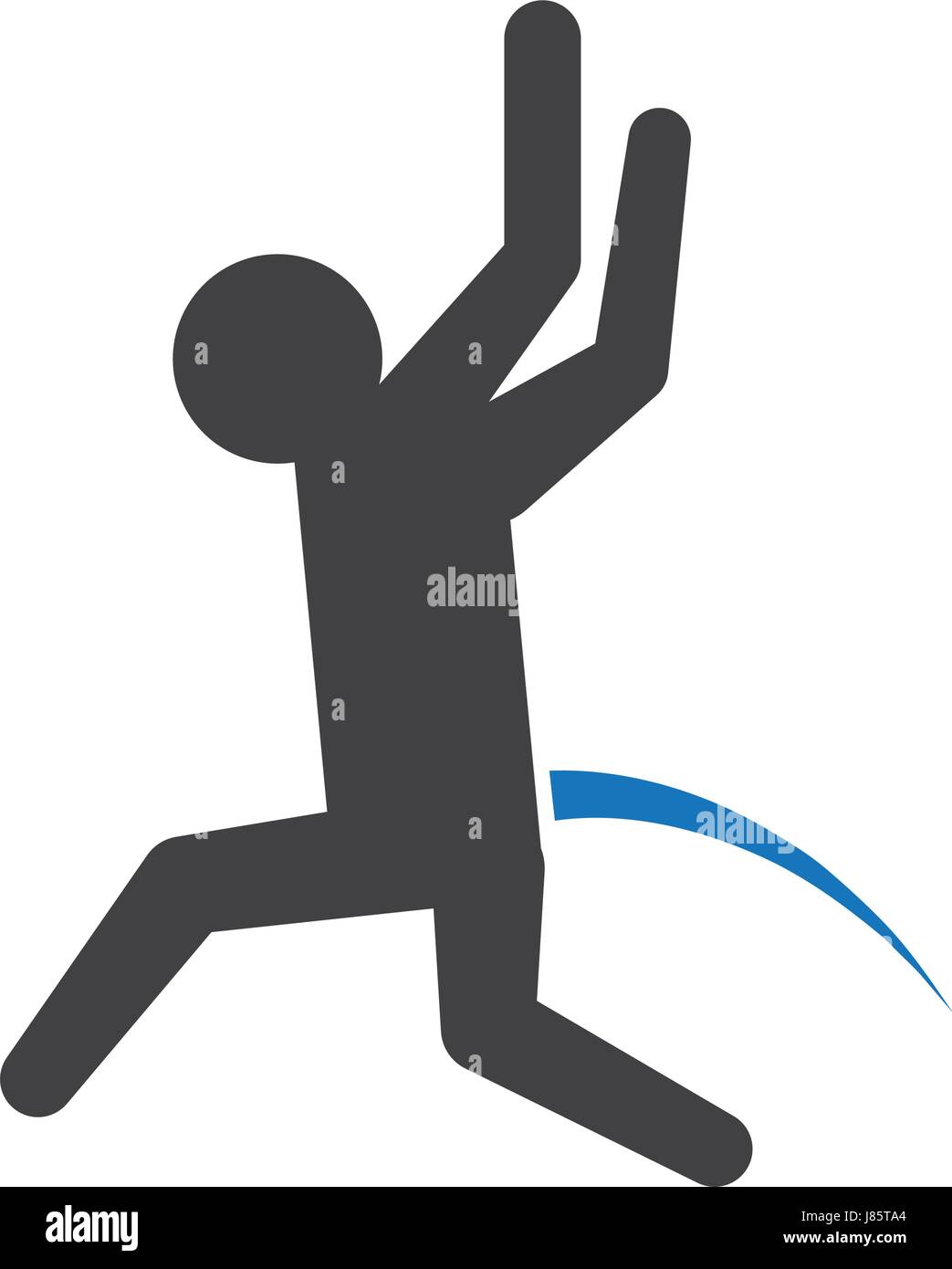 pictogram man jumping up concept Stock Vector Image & Art - Alamy