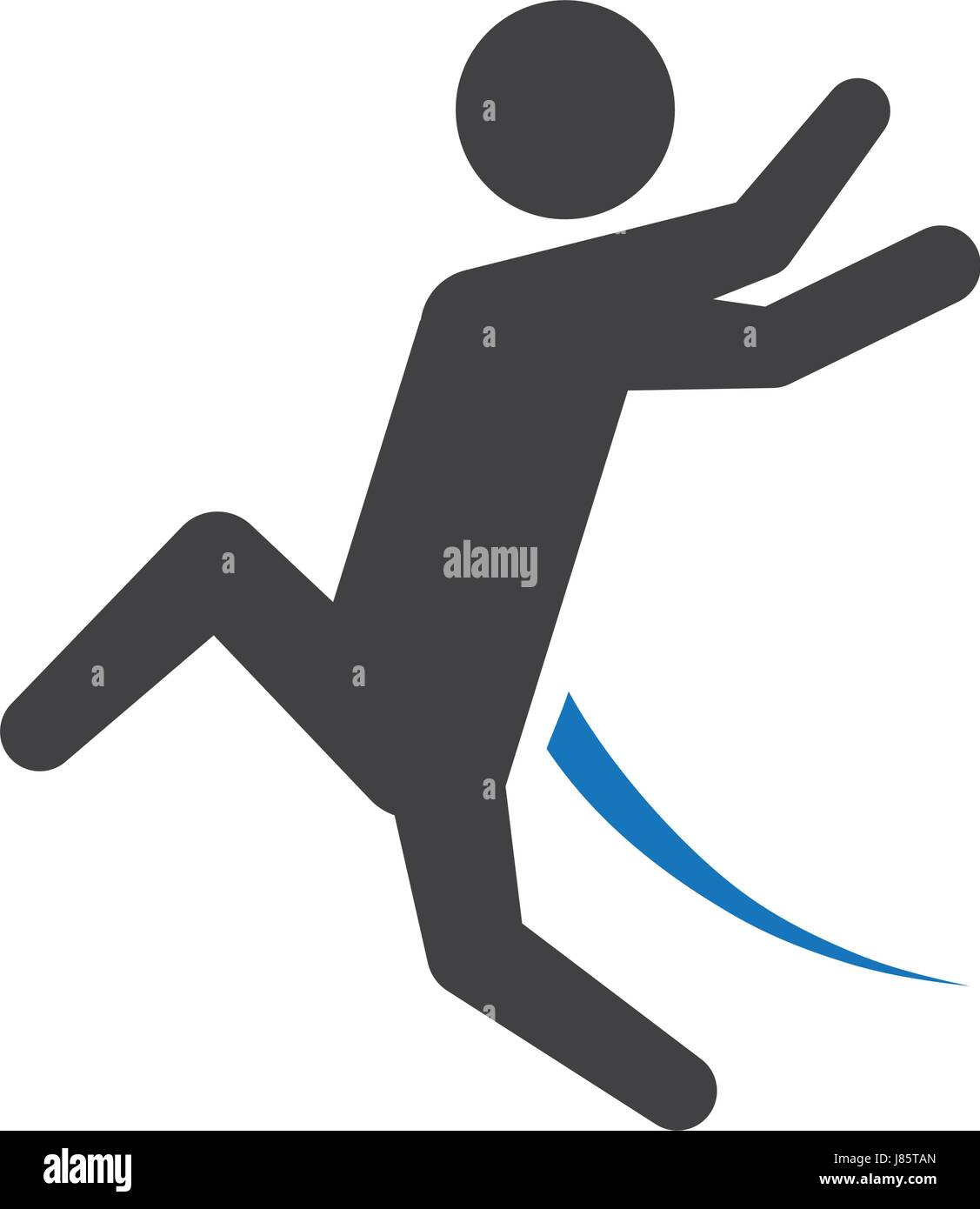 pictogram man jumping up concept Stock Vector Image & Art - Alamy