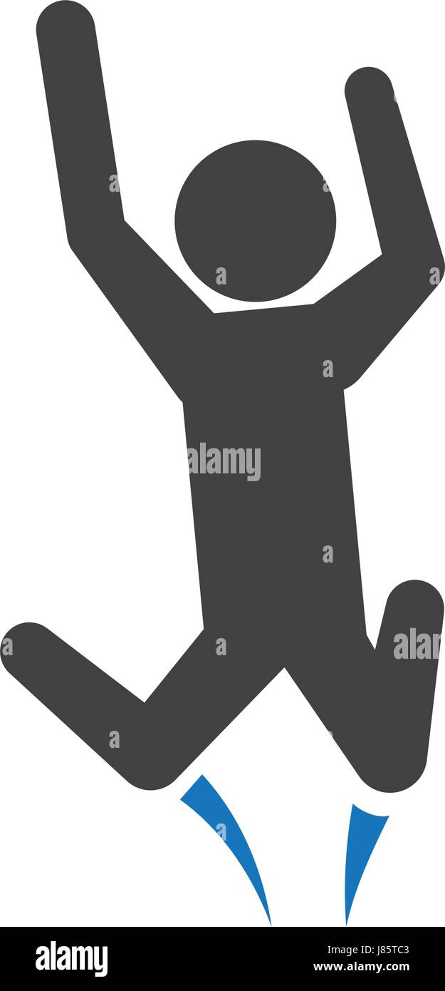 Jumping figures Stock Vector Images - Alamy