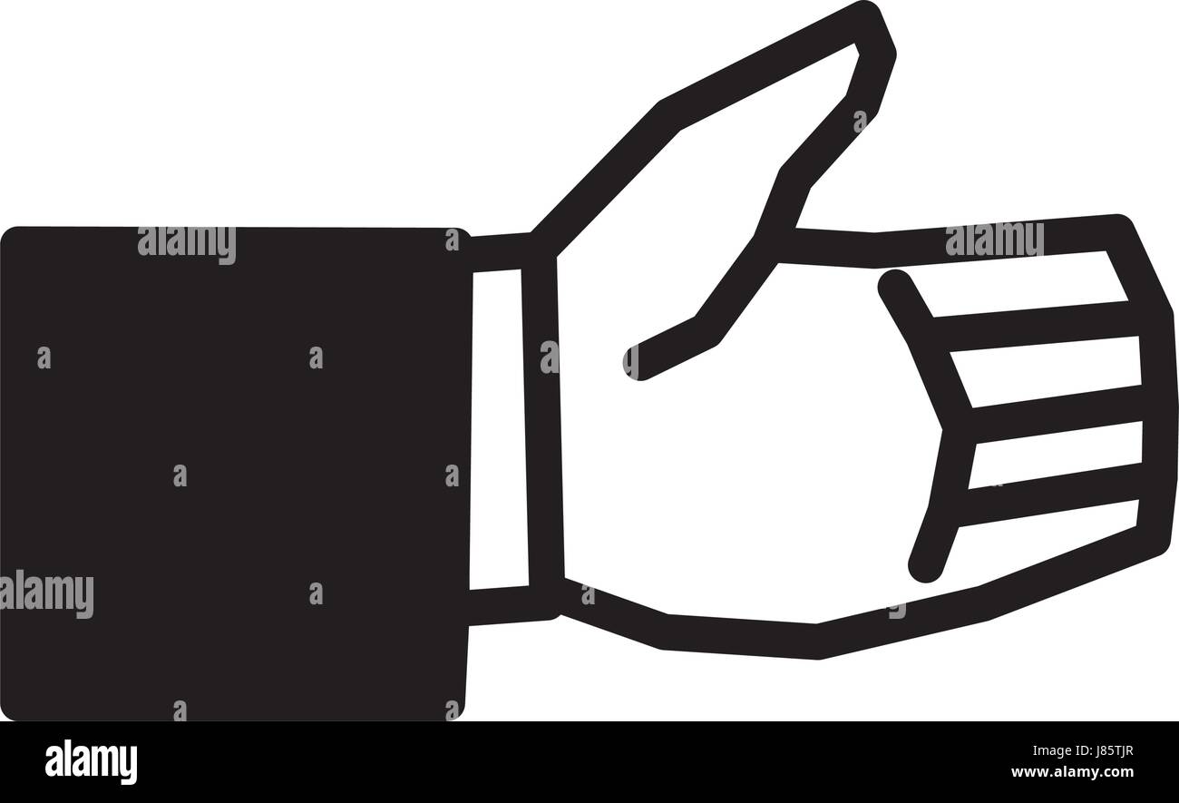 man hand gesture line icon Stock Vector Image & Art - Alamy
