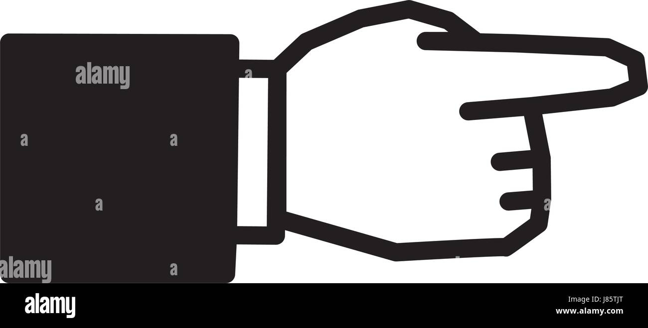 man hand gesture line icon Stock Vector Image & Art - Alamy