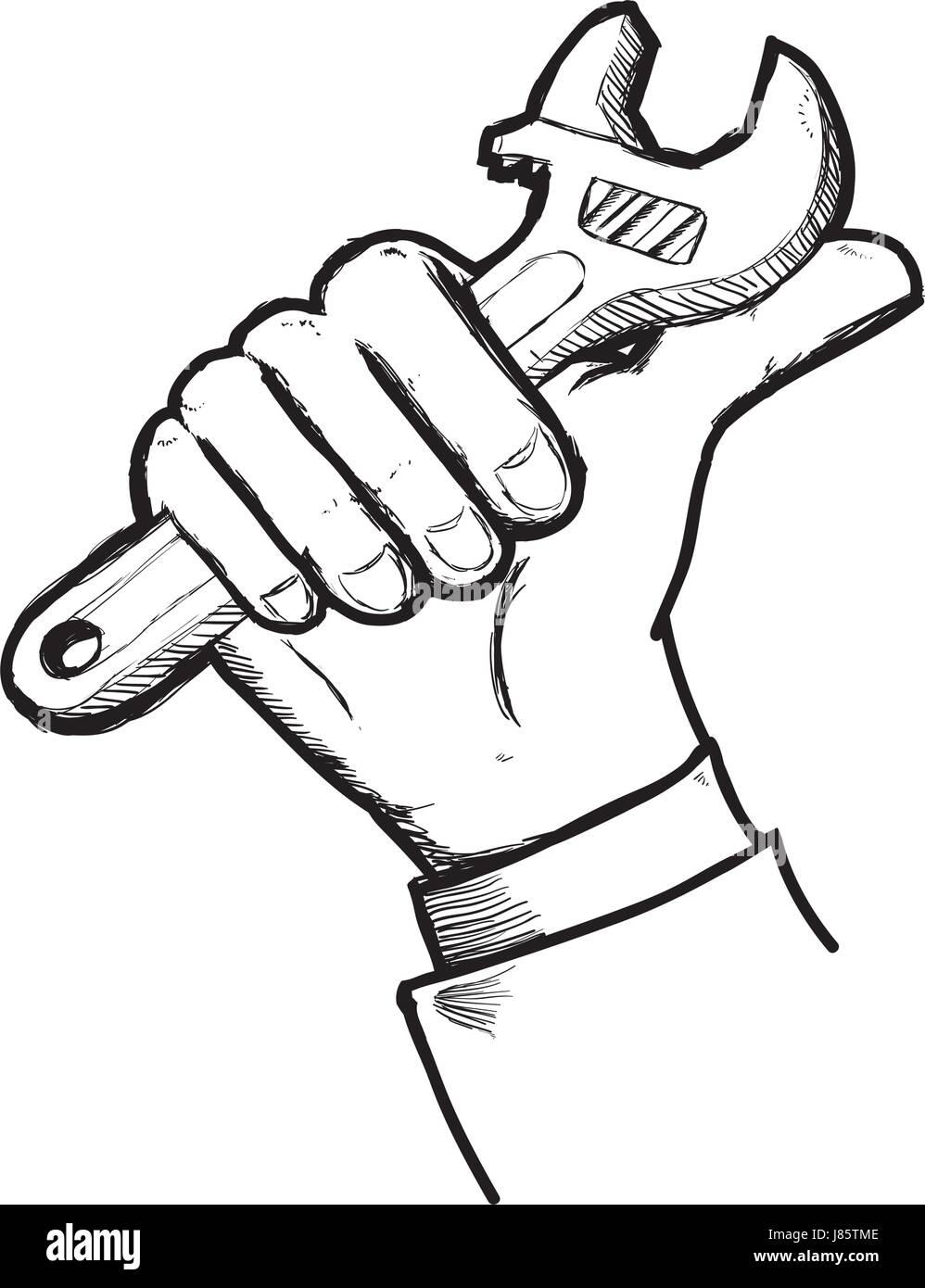 Hand installing Black and White Stock Photos & Images - Alamy