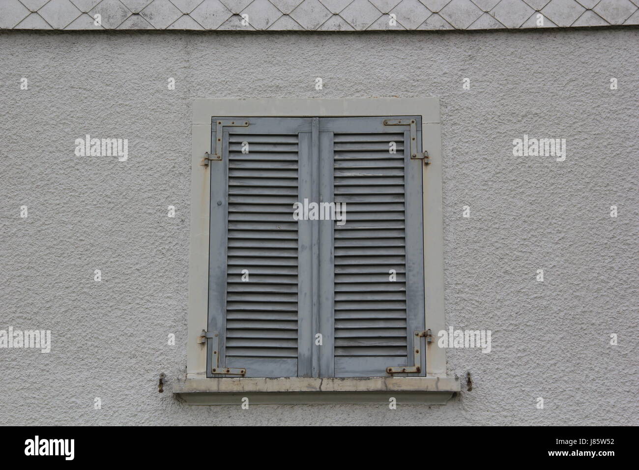 house building window porthole dormer window pane wood shutters shutter ...