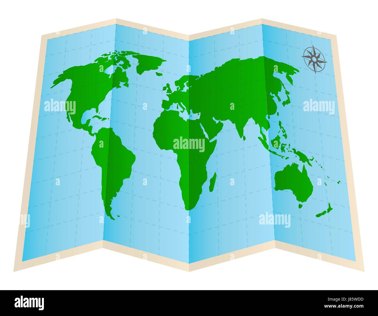 Four map Stock Vector Images - Alamy